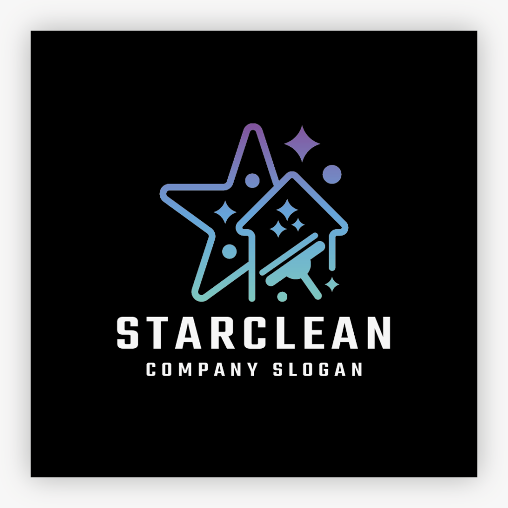 Star Clean Home Logo - MasterBundles