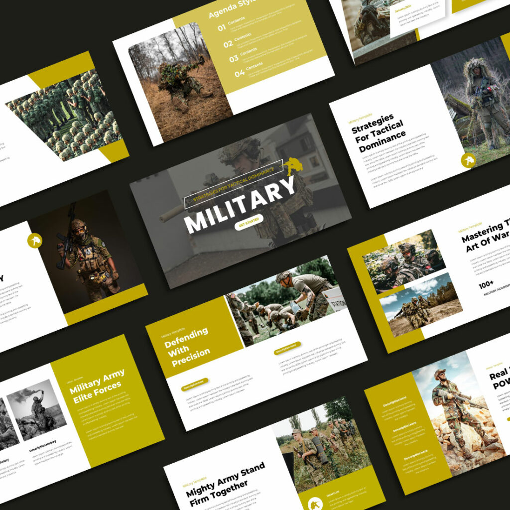 Military Persentation Template - MasterBundles