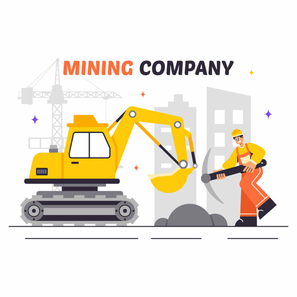 11 Mining Company Illustration - MasterBundles