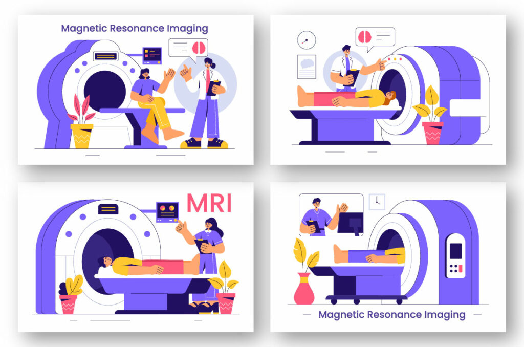 9 MRI or Magnetic Resonance Imaging Illustration - MasterBundles