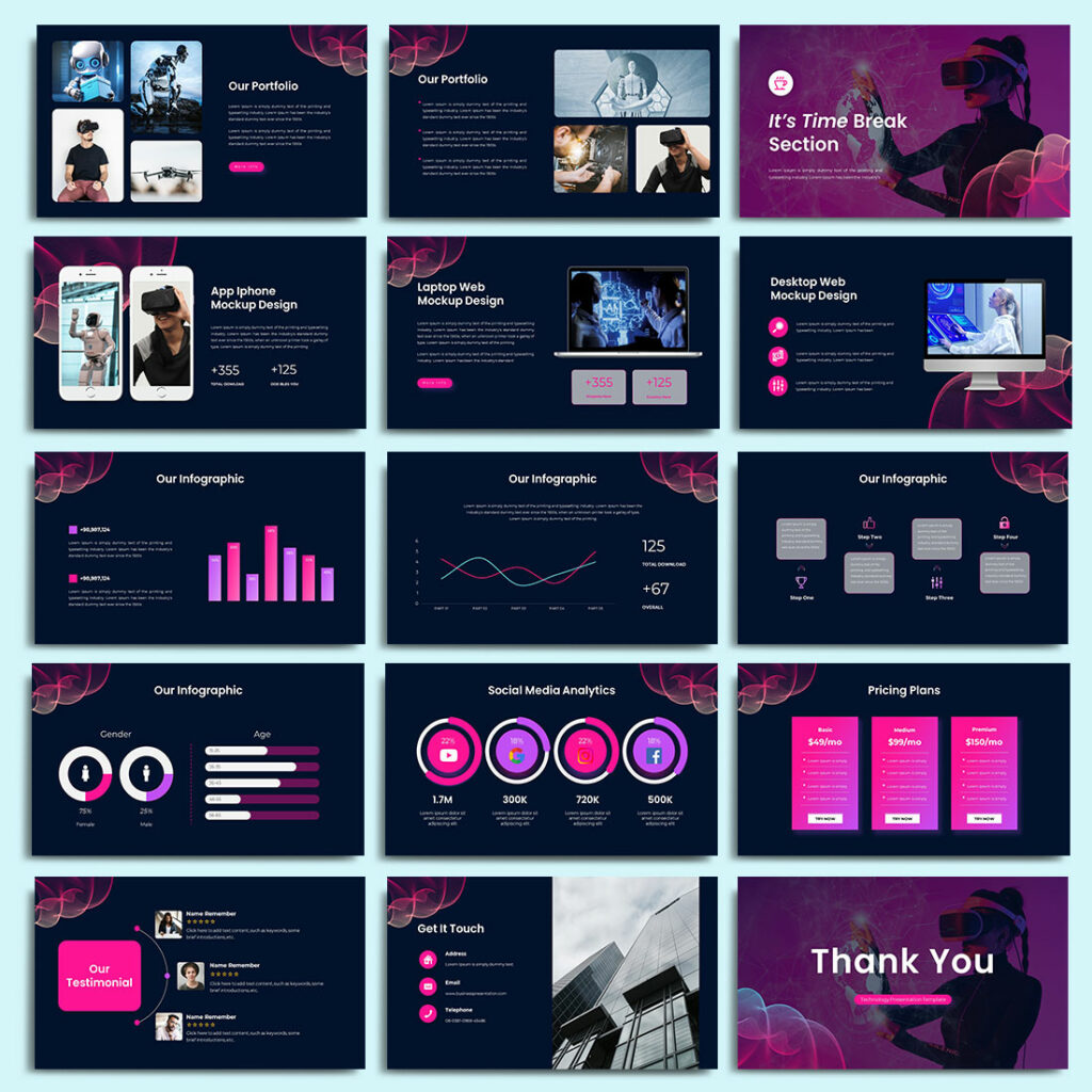 Neotech Powerpoint Template - MasterBundles