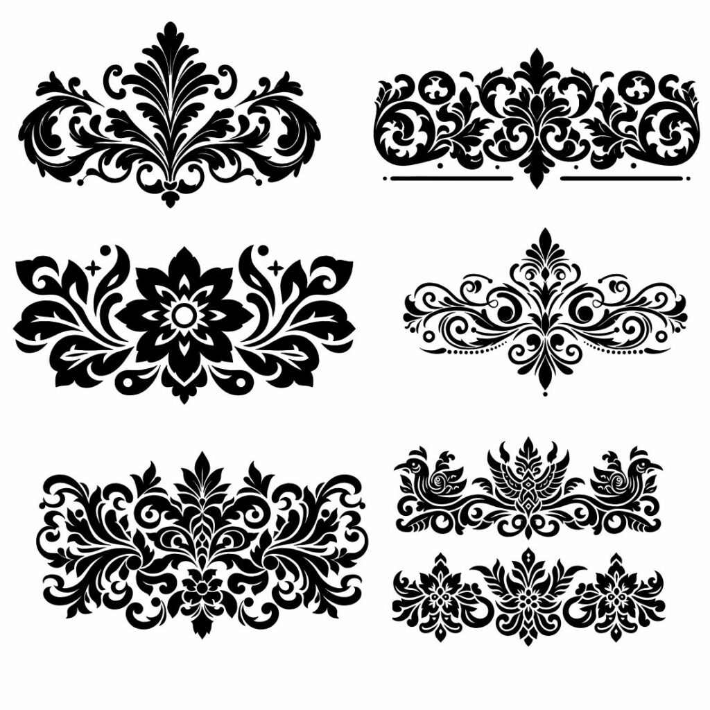 100 Border Decoration Vector Design in SVG Files - MasterBundles