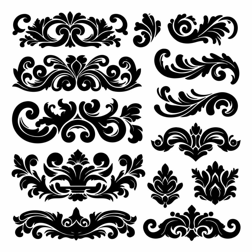 100 Border Decoration Vector Design in SVG Files - MasterBundles