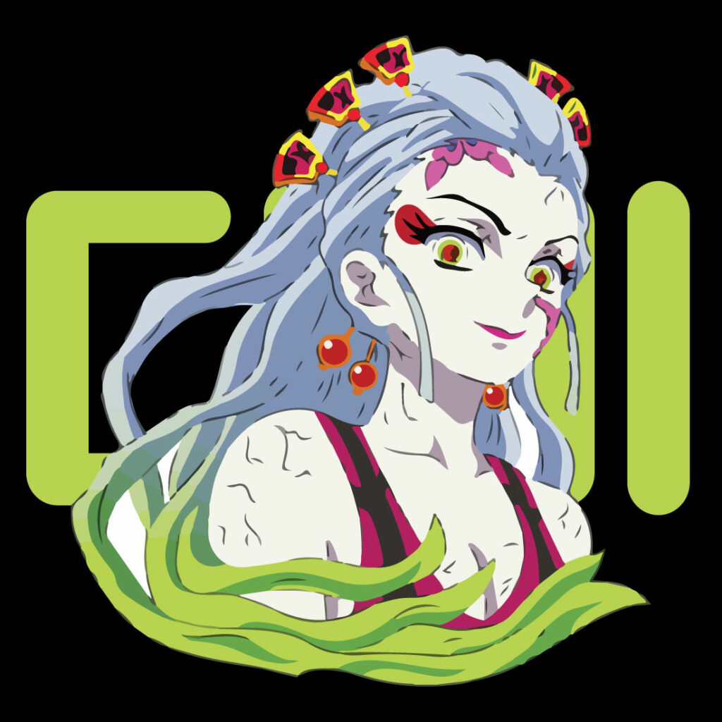 Anime t shirt , demon slayer character, Daki - MasterBundles