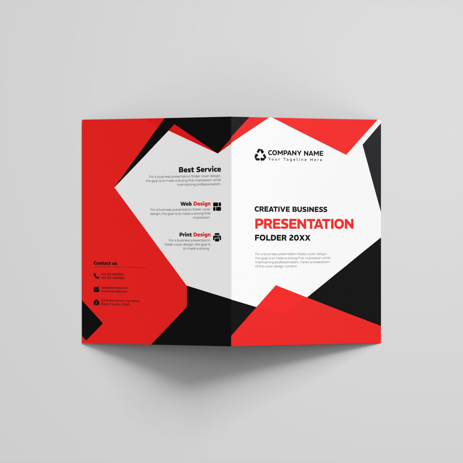 Business Presentation Folder - MasterBundles