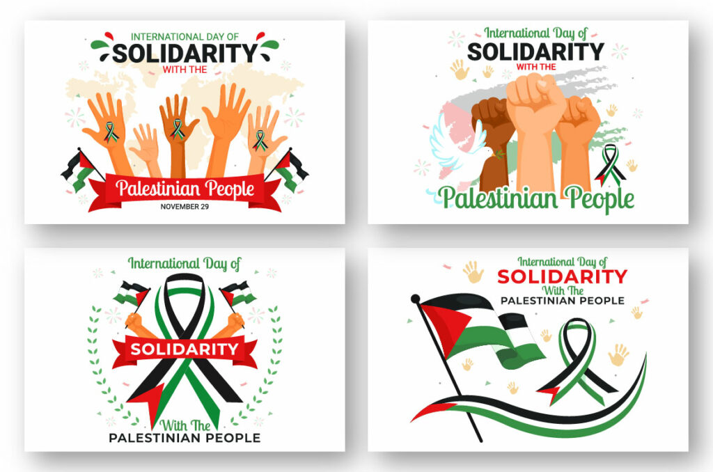 12 Day of Solidarity with the Palestinian People Illustration ...