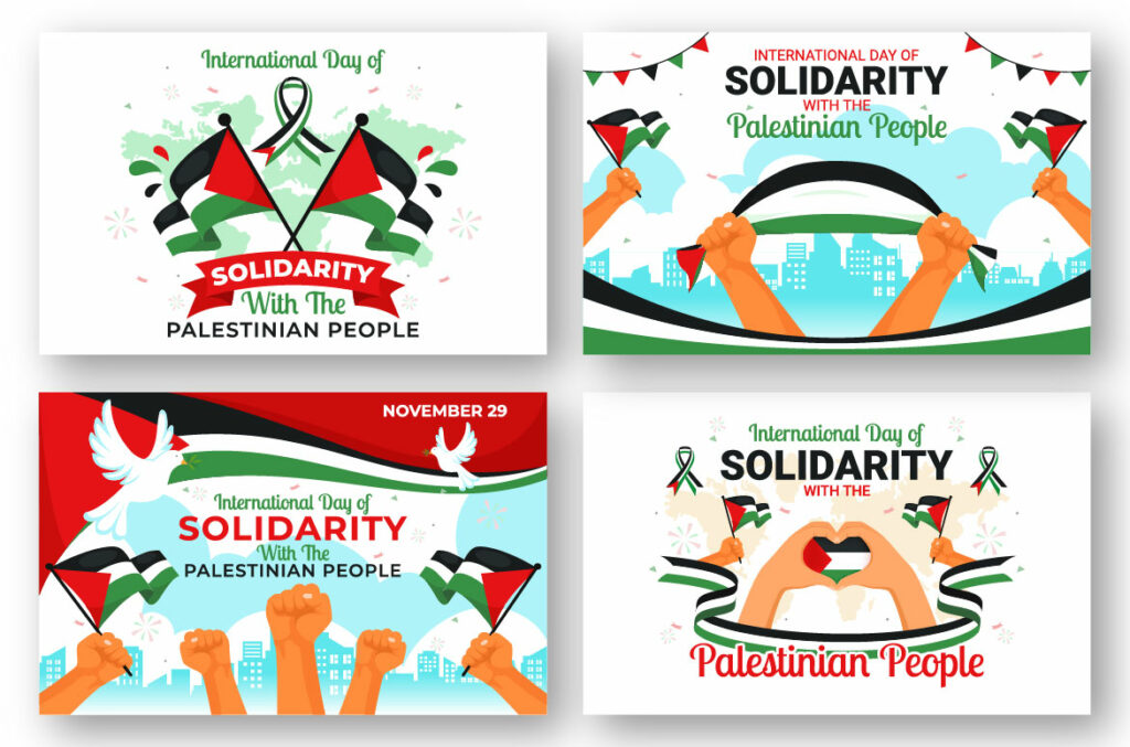 12 Day of Solidarity with the Palestinian People Illustration ...