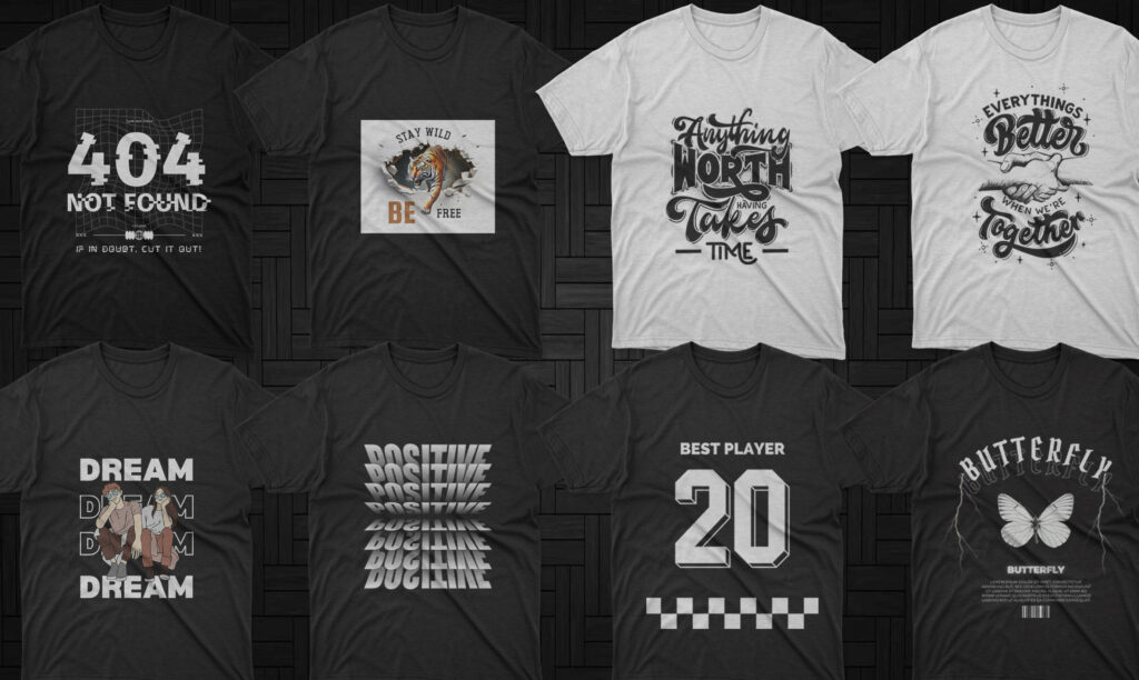 100 T-shirt Designs Bundle SVG, PNG – Part 1 - MasterBundles