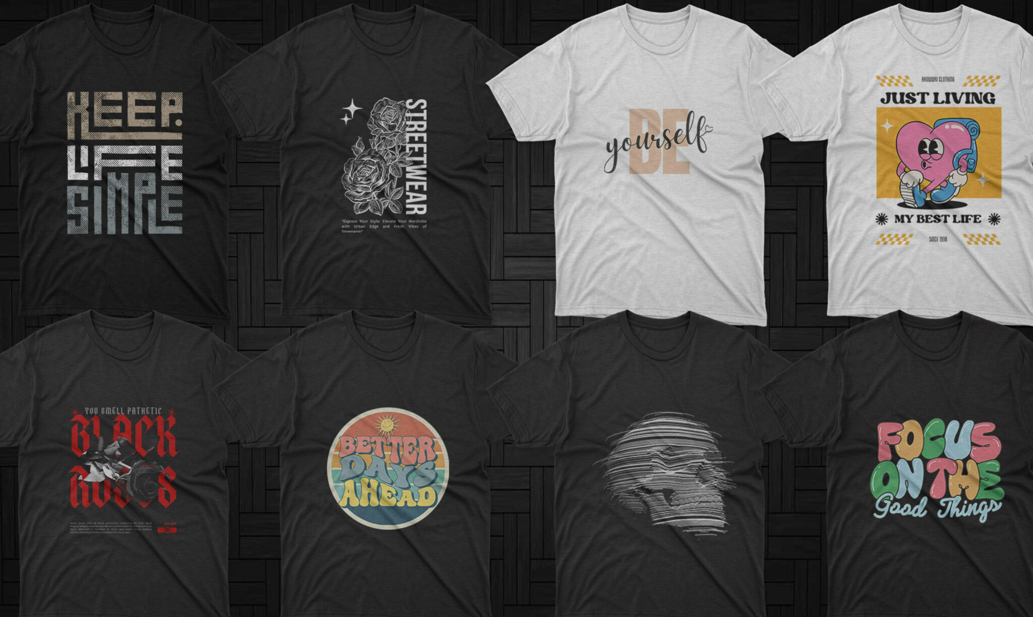 100 T-shirt Designs Bundle SVG, PNG – Part 1 - MasterBundles