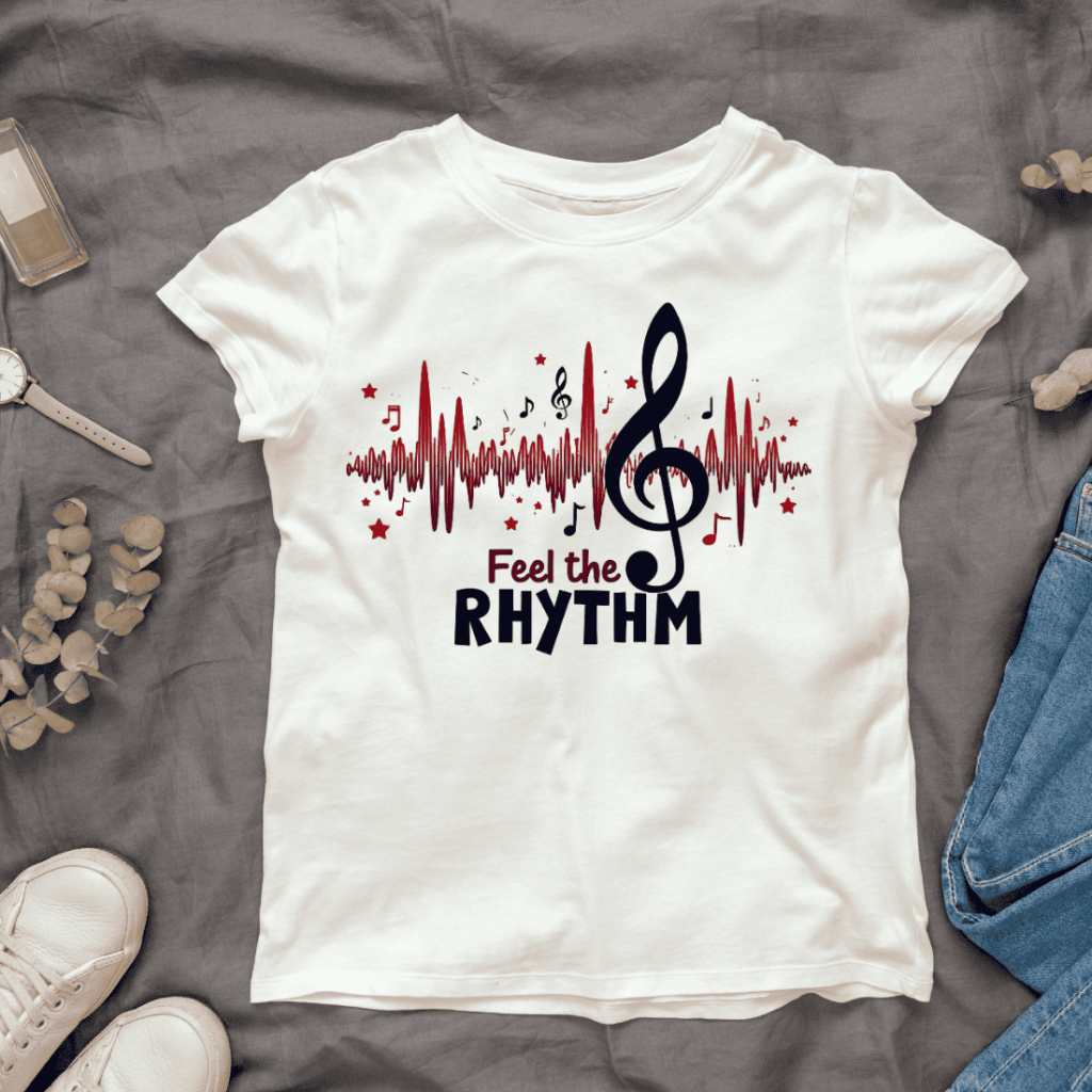 Feel the Rhythm T-shirt Design - MasterBundles
