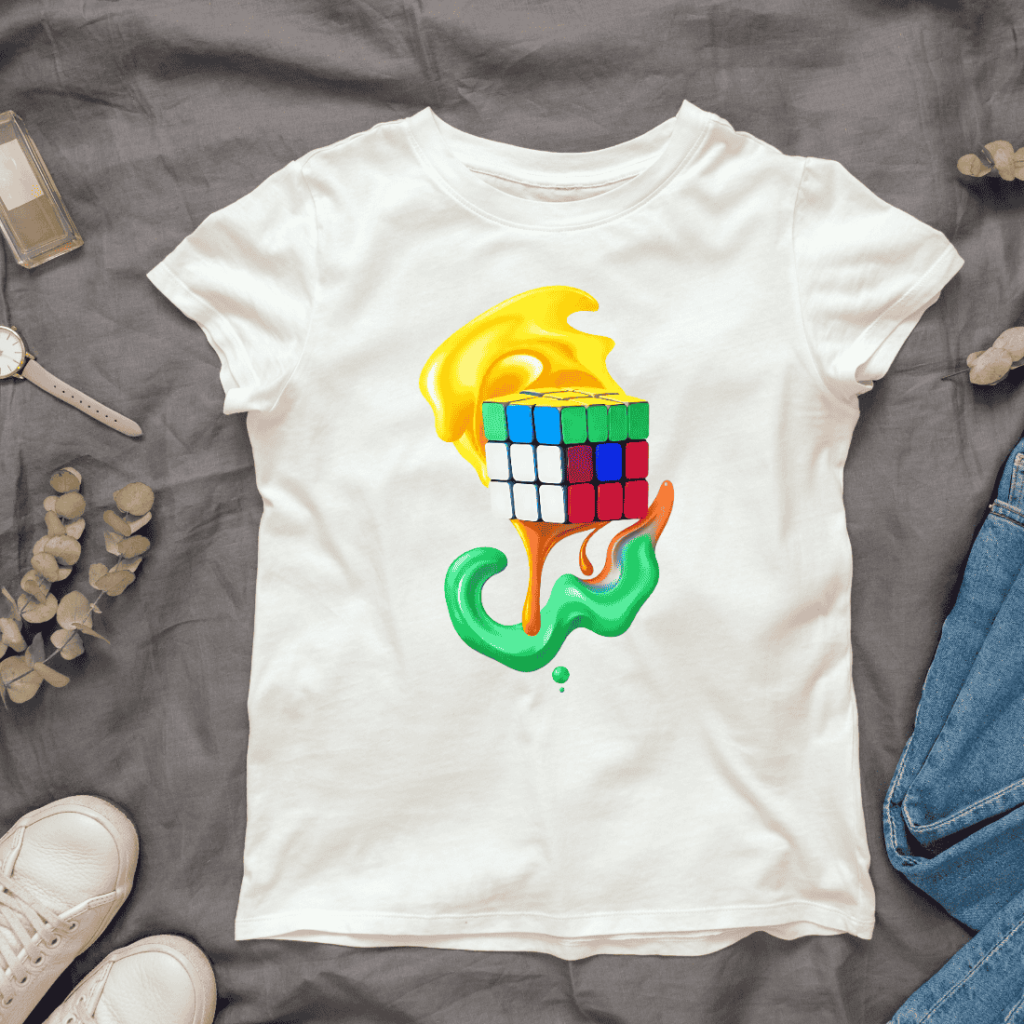 Colorful Rubik's Cube Abstract Art - MasterBundles