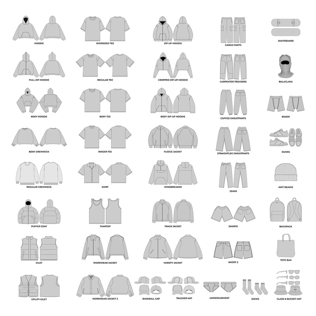 Vector Apparel Mockups Bundle - MasterBundles