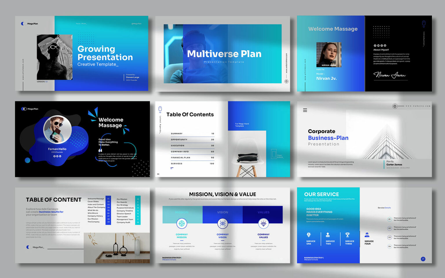 Mega 2025 Plan Presentation Template - MasterBundles