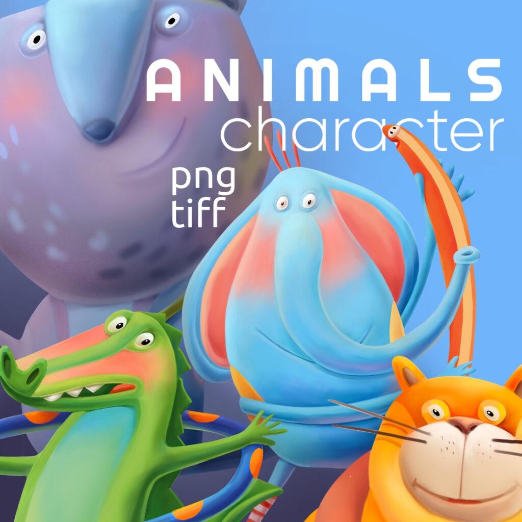 Animals character - MasterBundles