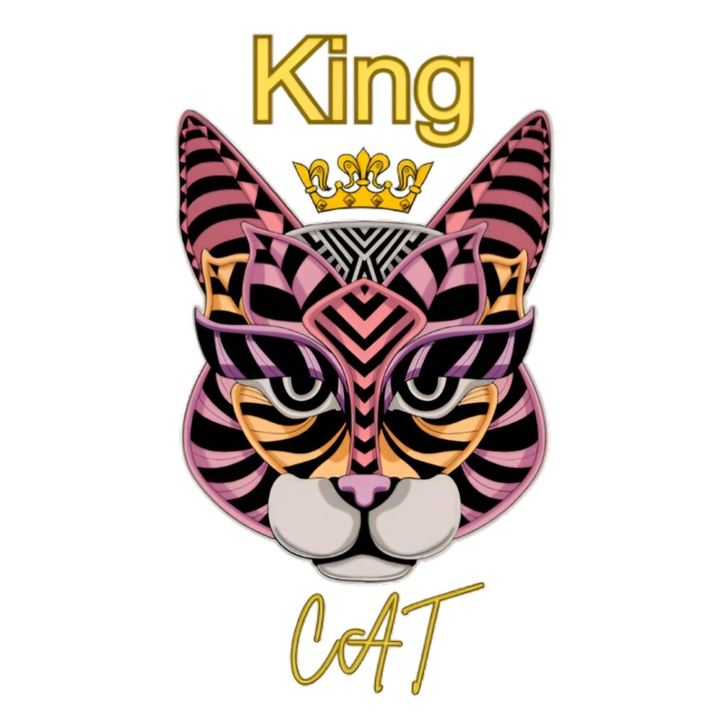 Majestic King Cat Design: A Royal Fusion of Elegance and Power ...