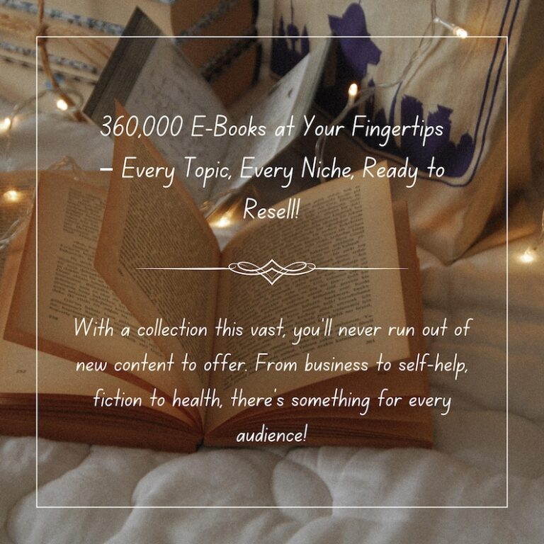 350,000+ eBooks Collection | PLR, MMR & Resale Rights Included | 15 ...