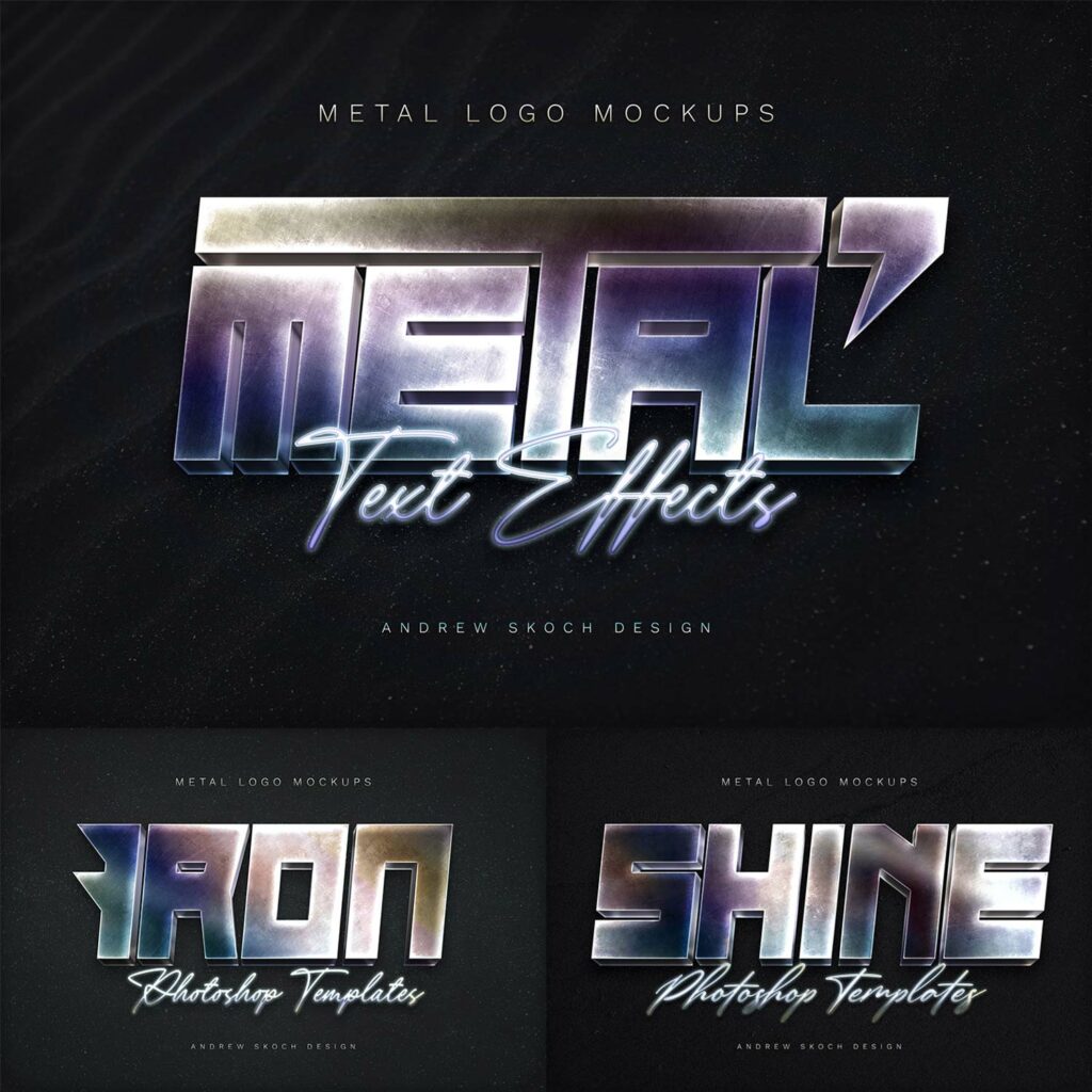 Metal Text and Logo Effects - MasterBundles