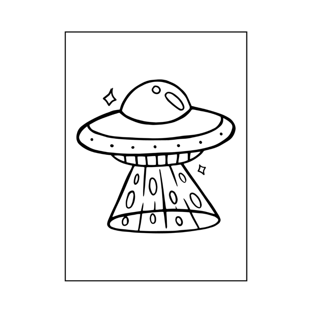 50 amazing space coloring book pages - MasterBundles