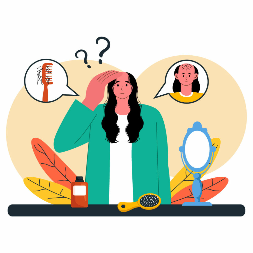 9 Alopecia Hair Loss Illustration - MasterBundles