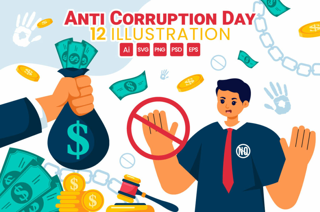 12 Anti Corruption Day Illustration - MasterBundles