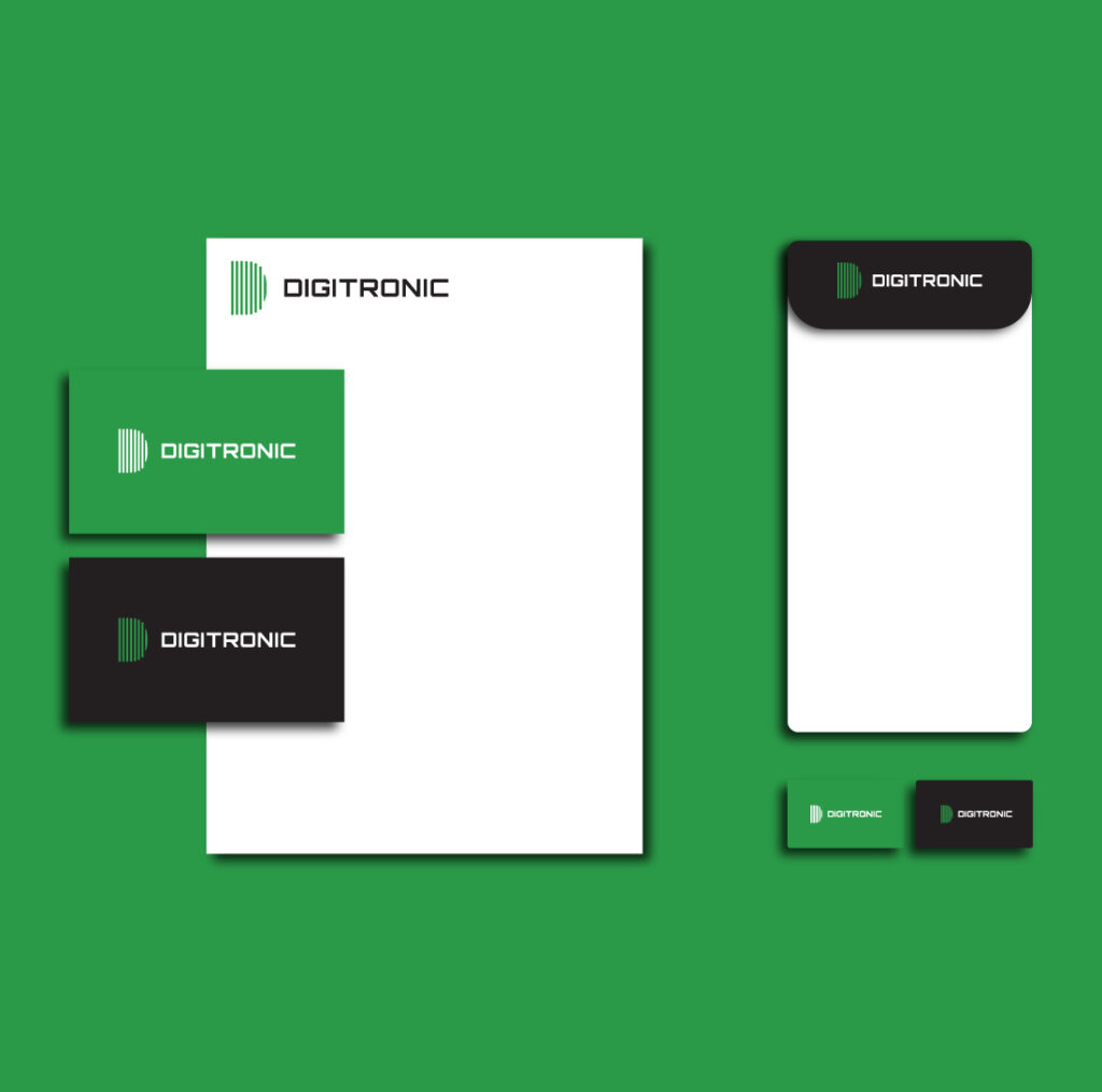 DIGITRONIC LOGO DESGIN AND DIGITAL MARKEITING USE - MasterBundles