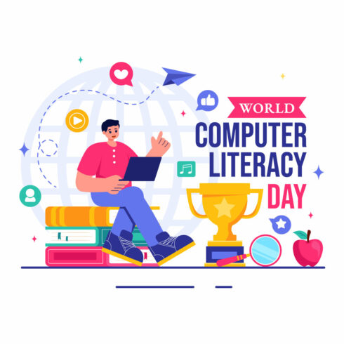 12 World Computer Literacy Day Illustration - MasterBundles