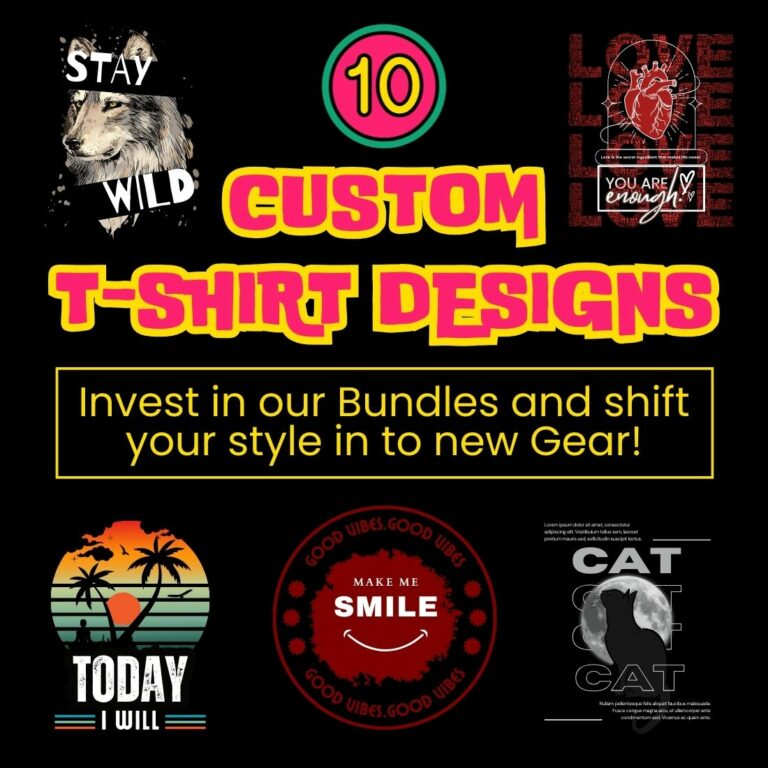 Custom T-Shirt Designs 2025 - MasterBundles