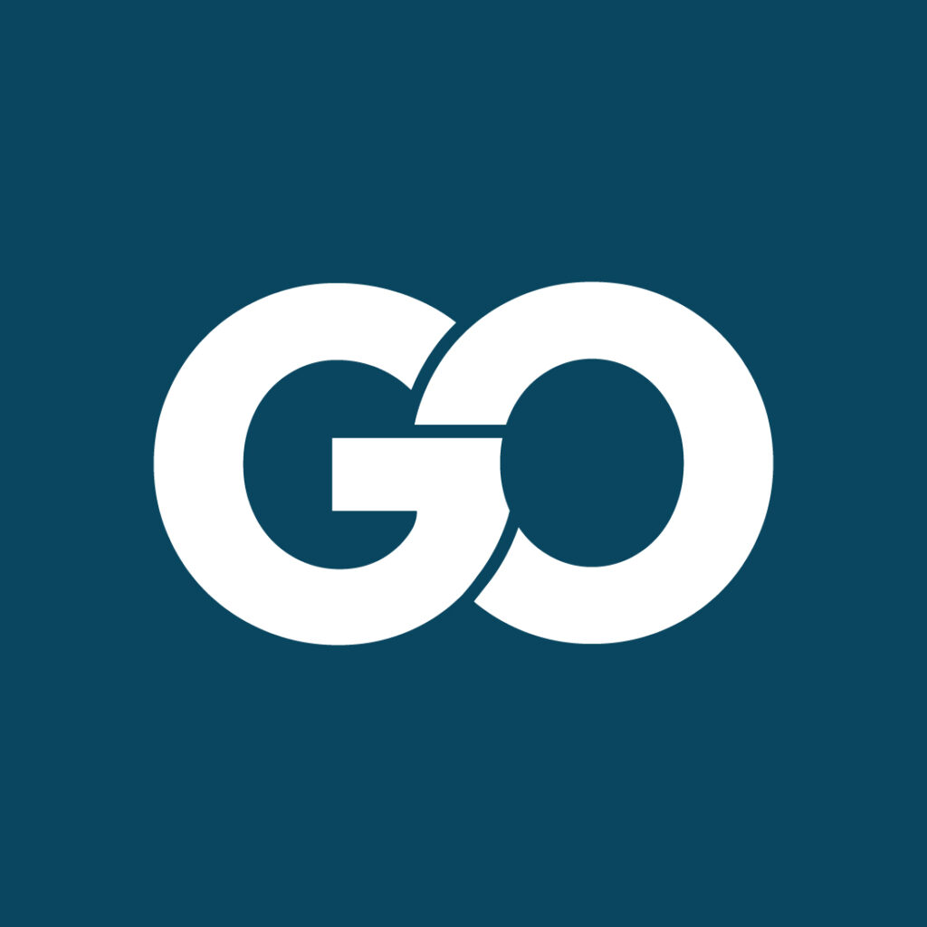 Modern GO logo vector template - MasterBundles