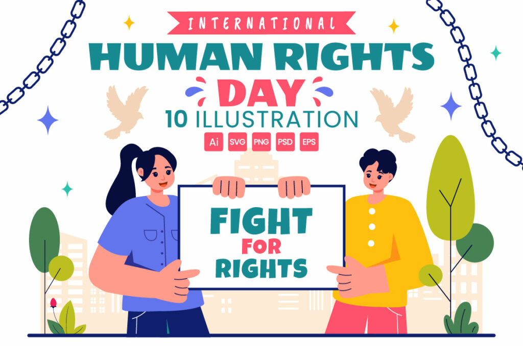 10 International Human Rights Day Illustration - MasterBundles
