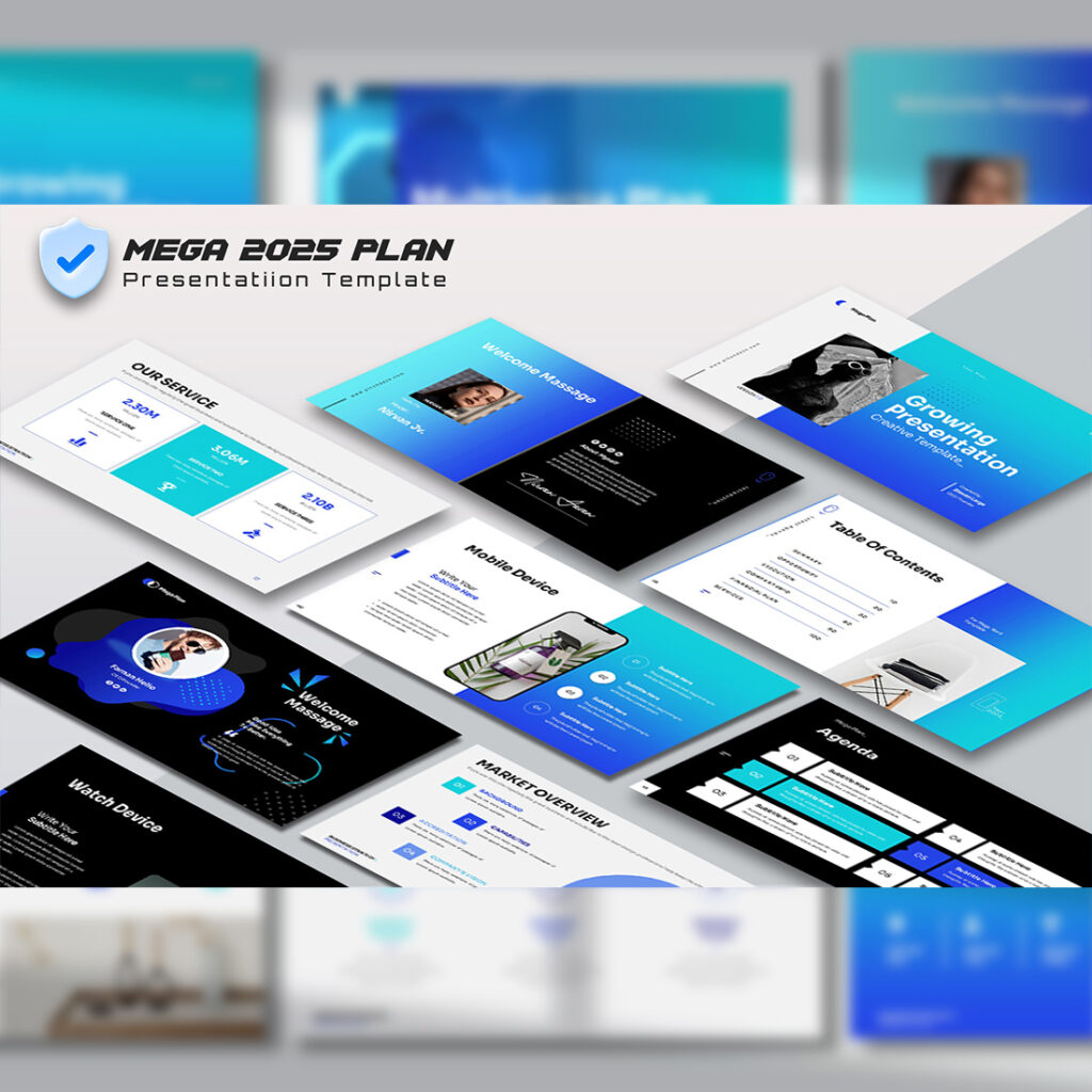 Mega 2025 Plan Presentation Template - MasterBundles