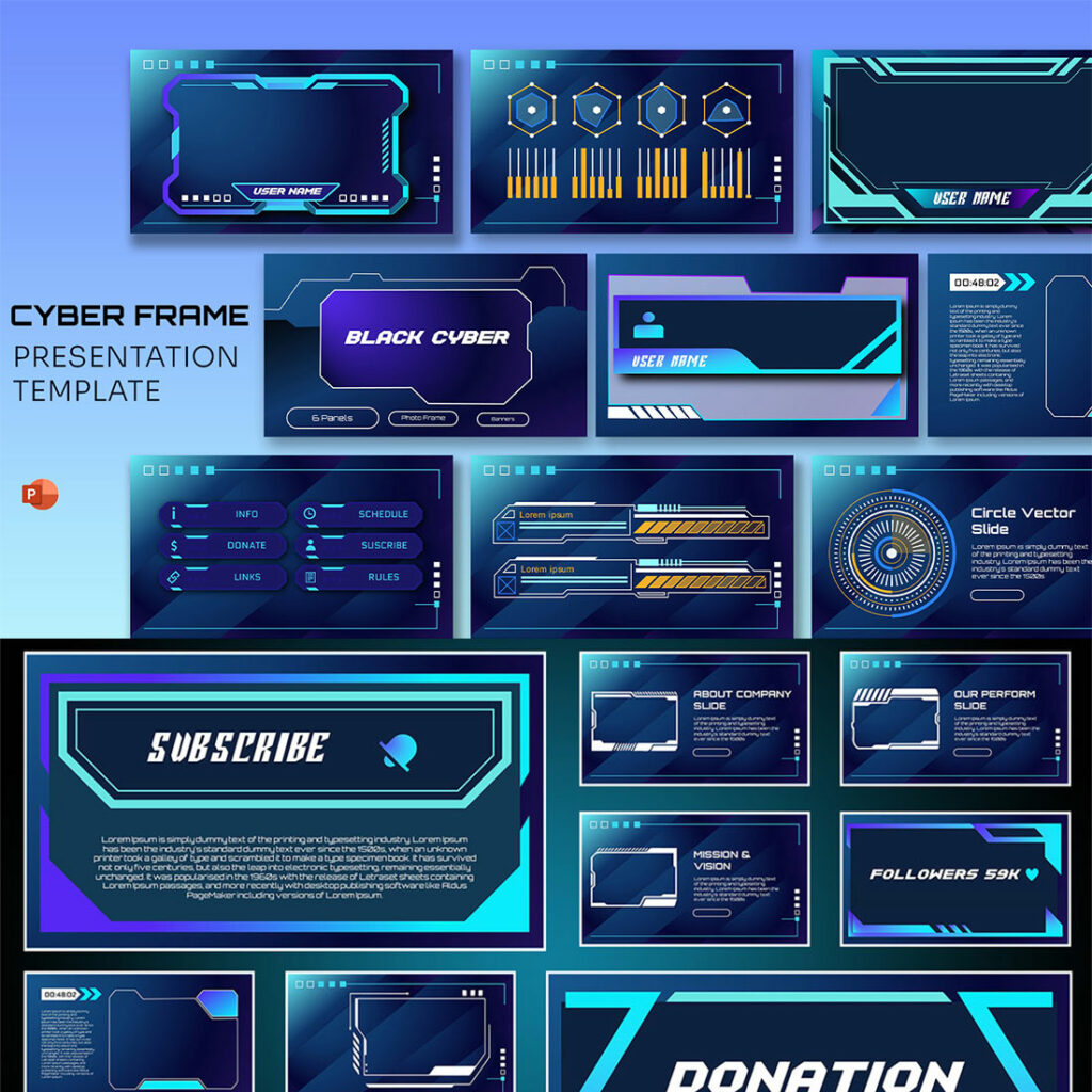 Cyberpunk Frame Streaming Template - MasterBundles