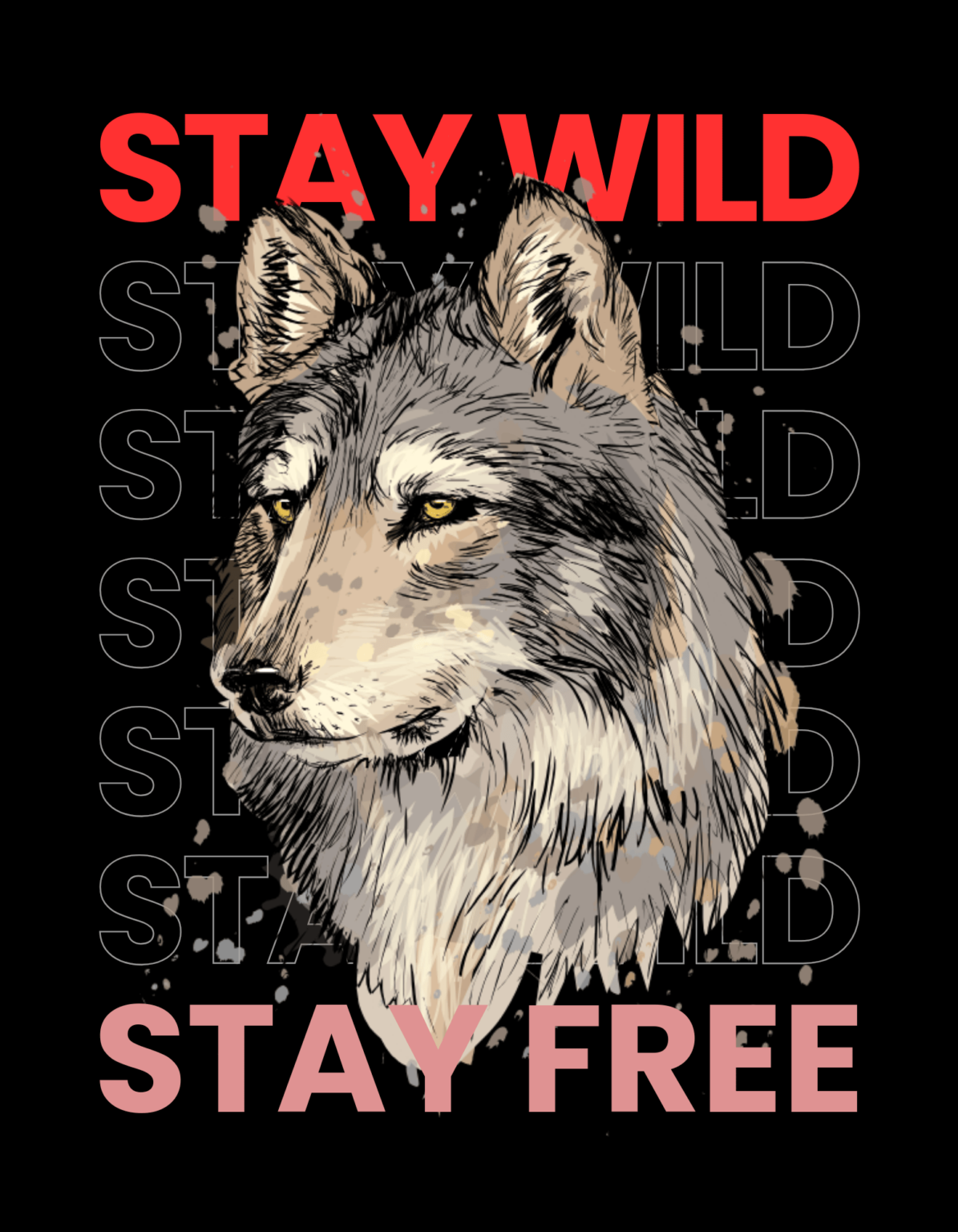 Wild designs for t-shirts
