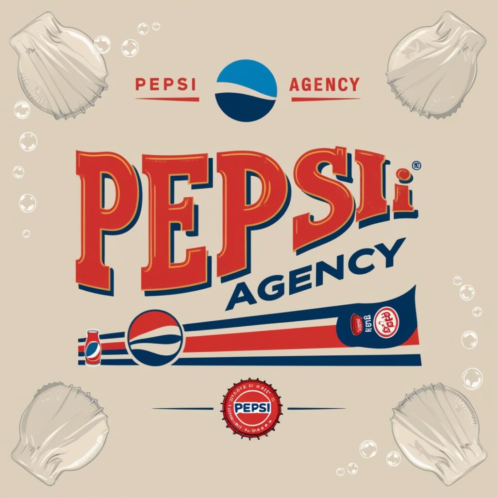 Retro-Inspired Pepsi Agency Logo - MasterBundles