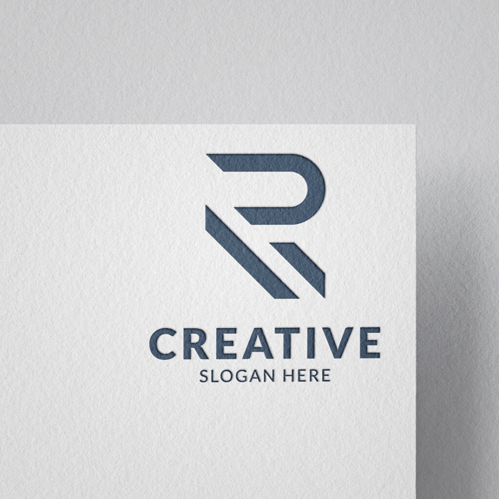 R letter abstract real-estate and construction logo design. - MasterBundles