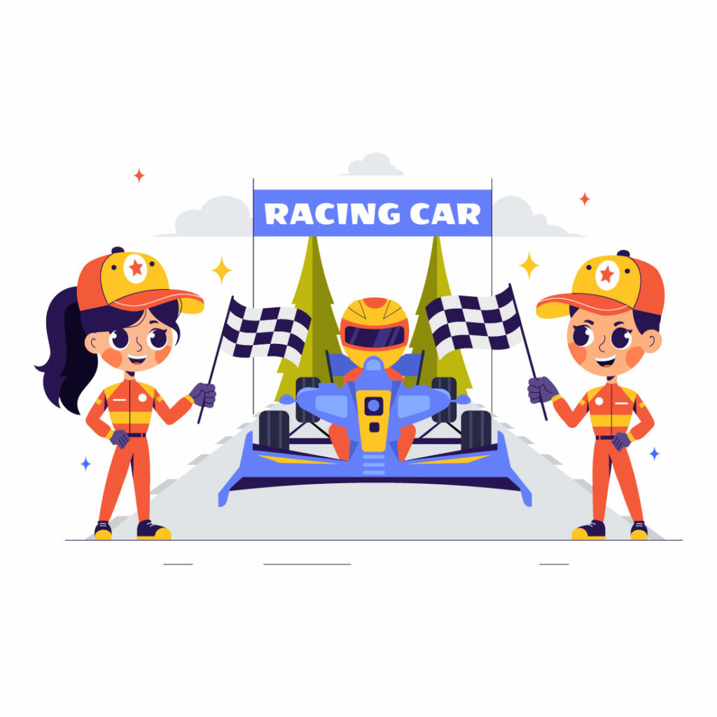 13 Formula Racing Sport Car Illustration - MasterBundles