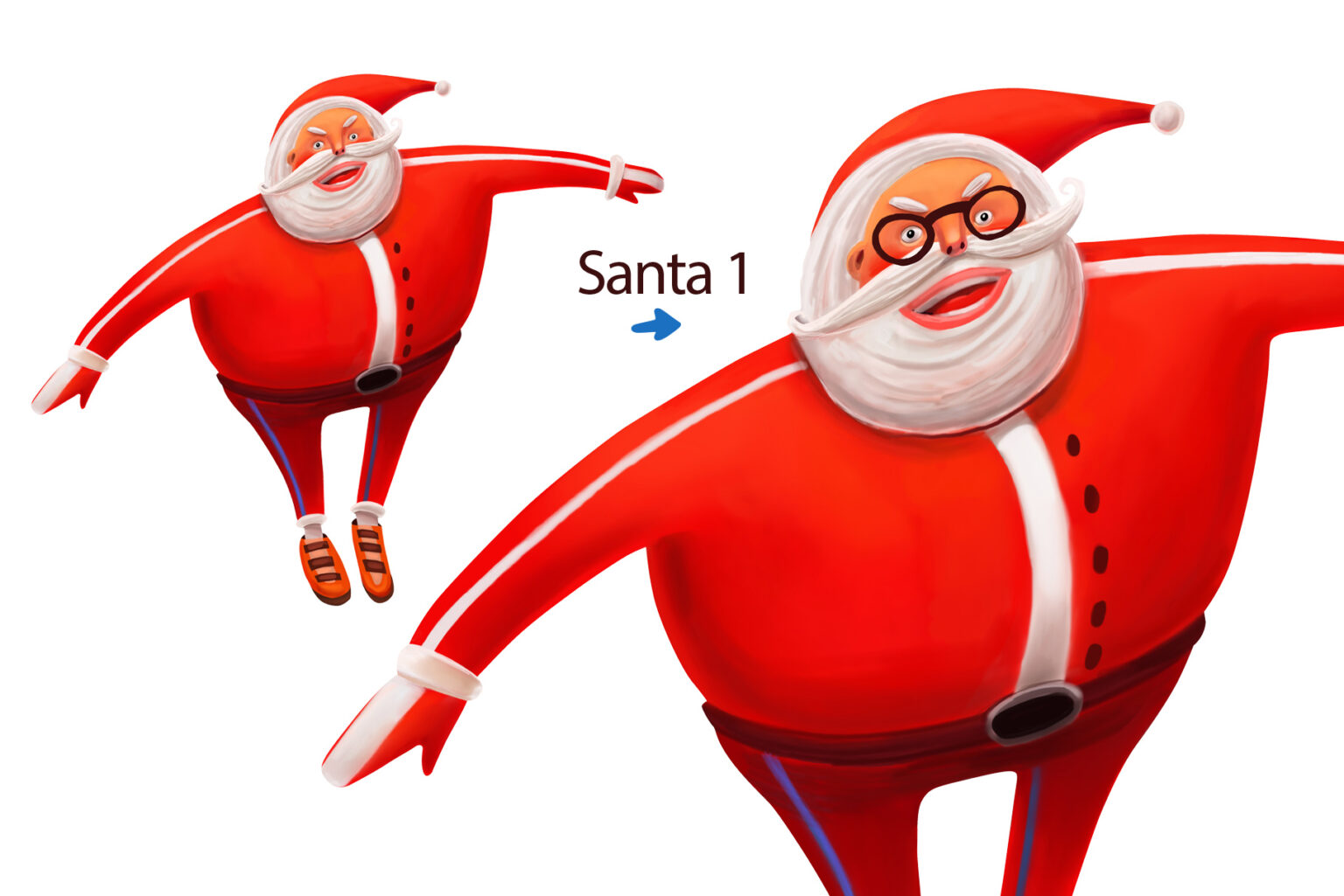 Cheerful Santa - MasterBundles