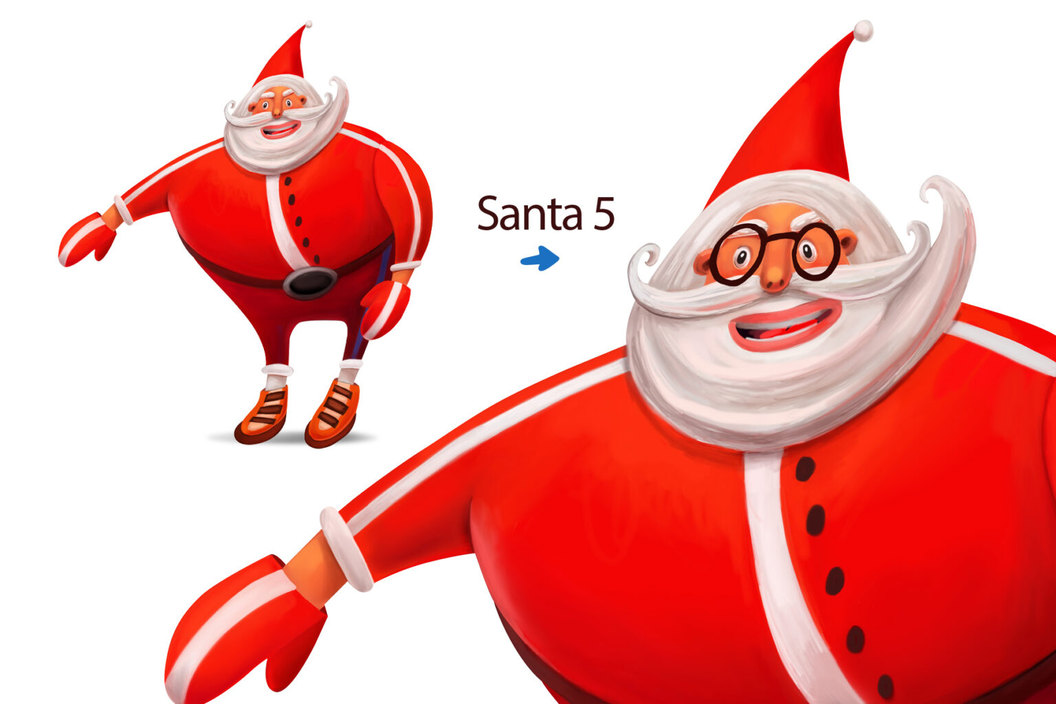 Cheerful Santa - MasterBundles