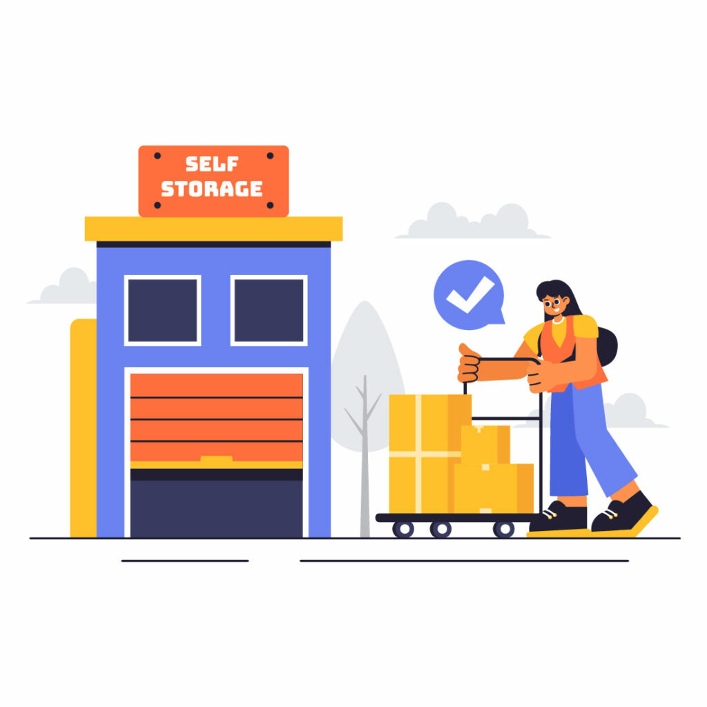 12 Self Storage Facility Illustration - MasterBundles