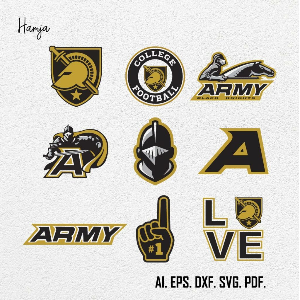 Army Black Knights Bundle Svg, Sport Svg, NCAA svg, American Football ...