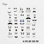 Roblox Face SVG, Roblox Face Decal, Roblox Man Face Transparent PNG ...
