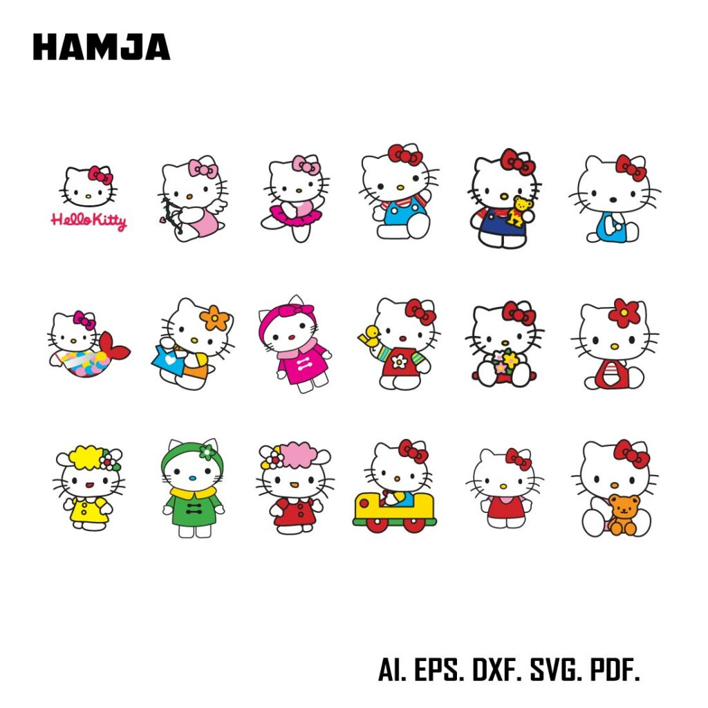 Hello Kitty SVG, Hello Kitty PNG Transparent, Hello Kitty SVG Cricut ...