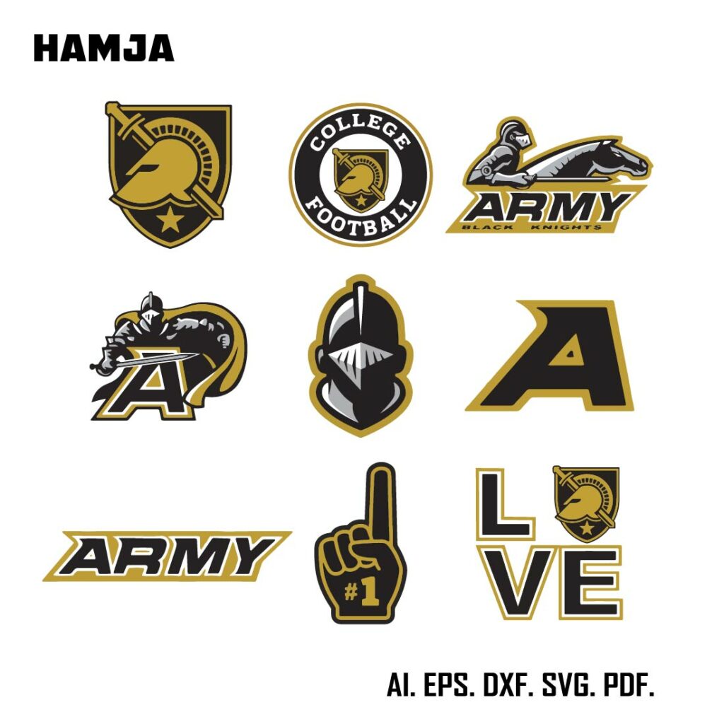 Army Black Knights Bundle Svg, Sport Svg, NCAA svg, American Football ...
