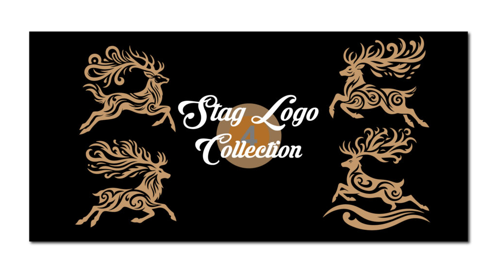 Logo Collection of Stag Running - MasterBundles