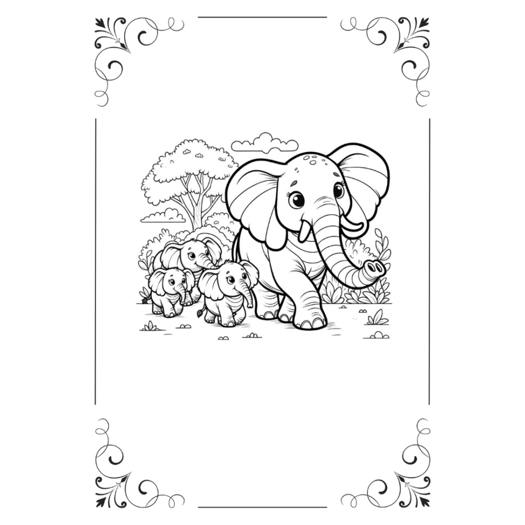 50 wild animals coloring book pages - MasterBundles