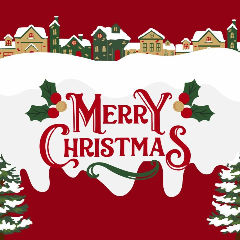 Cute Merry Christmas Card Design - MasterBundles