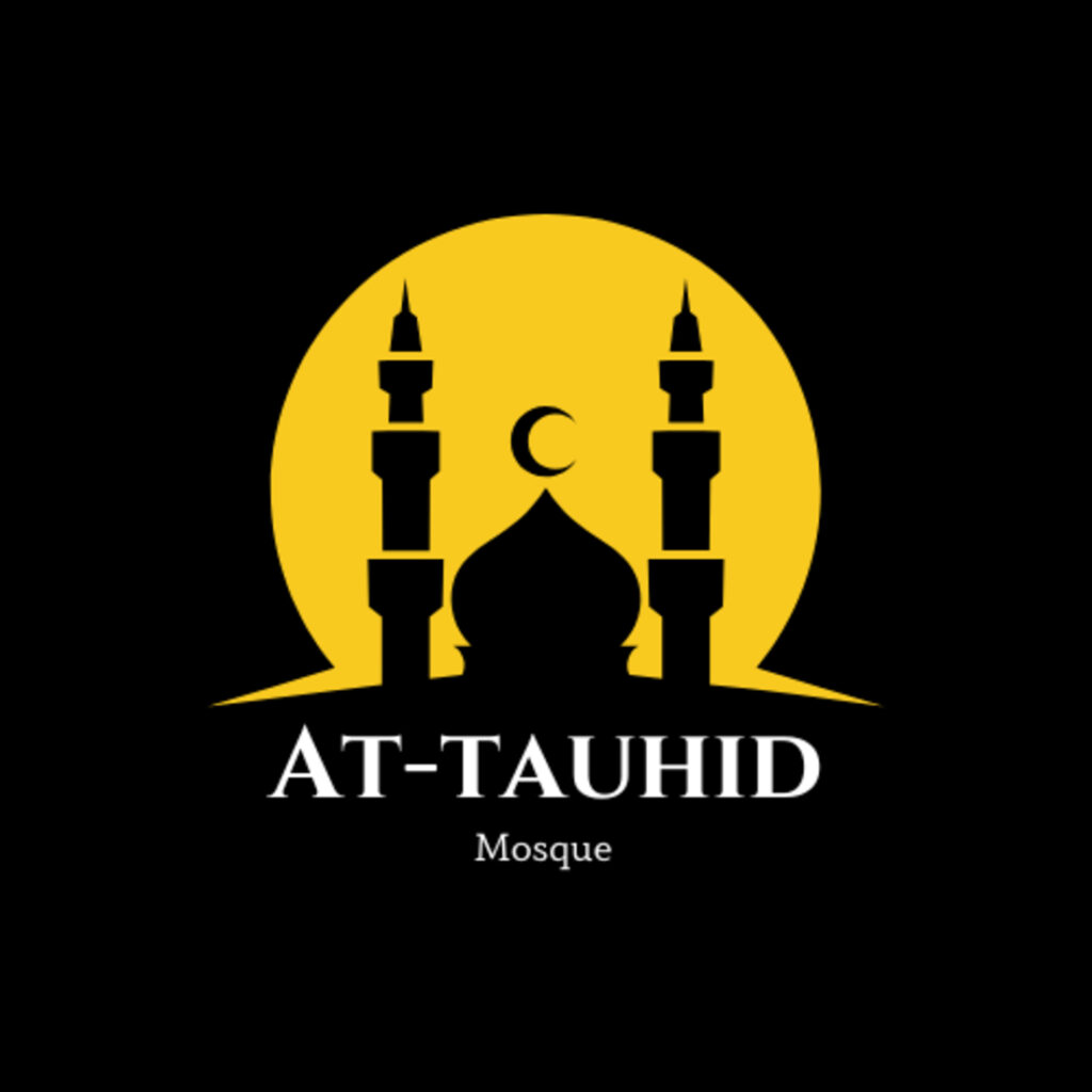 Yellow Simple Islamic At-Tauhid Mosque Logo - MasterBundles