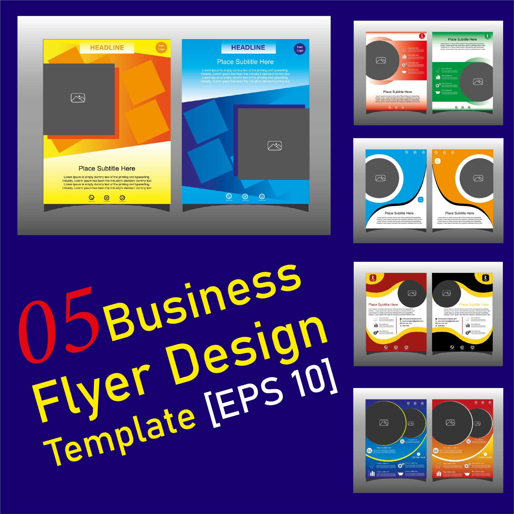 05 Flyer design template, Professional Flyer Design Template Letter ...