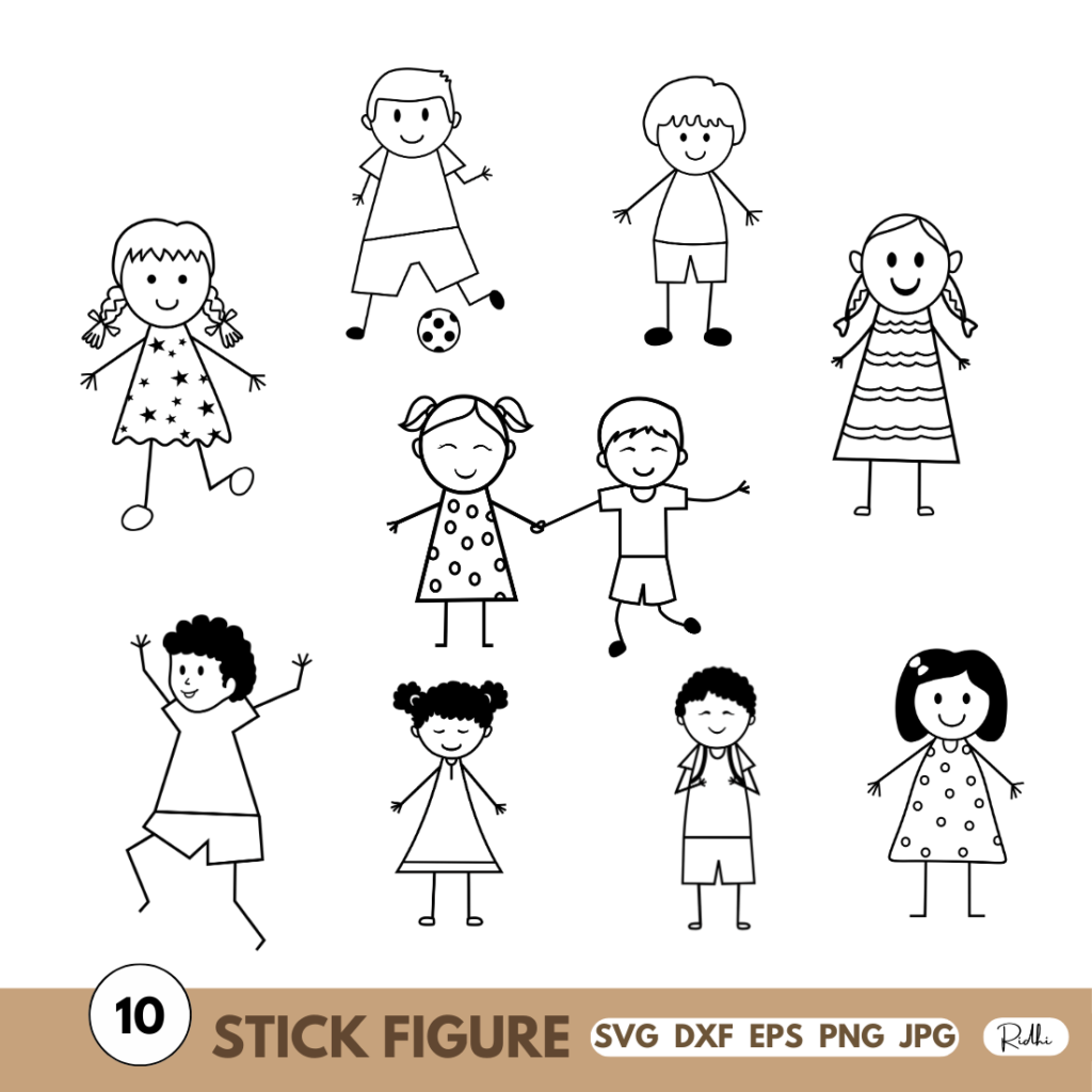 SVG Stick Figures - MasterBundles