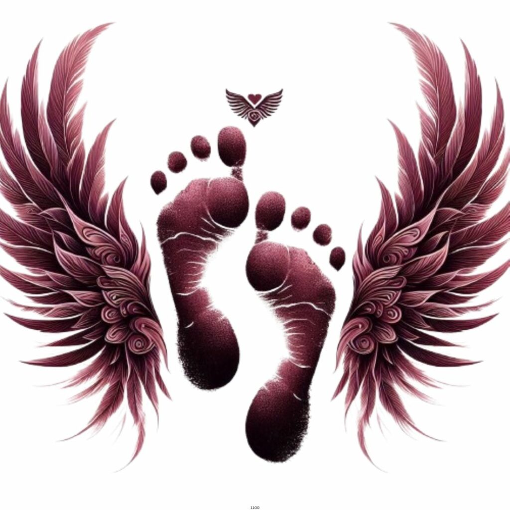 Trendy Pink Footprint Design - MasterBundles