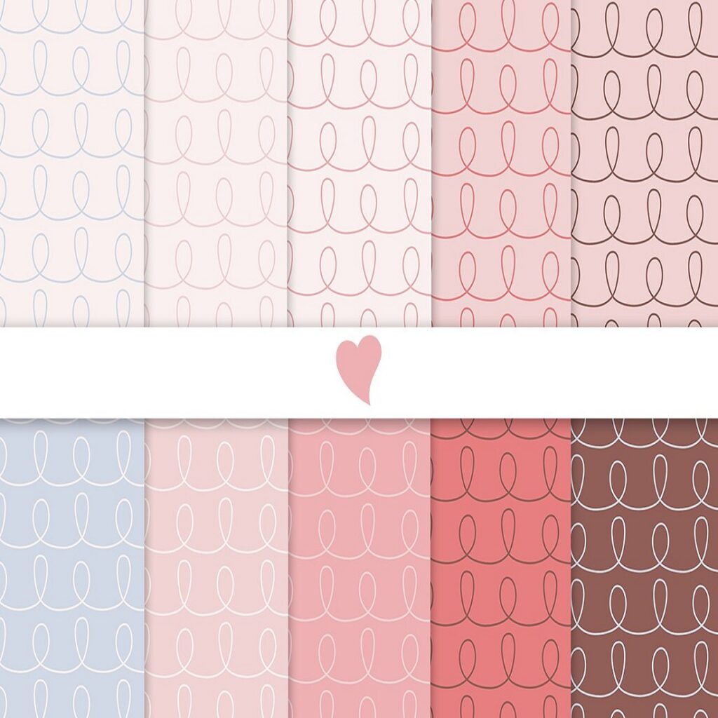 Blushing dawn seamless paper patterns - MasterBundles